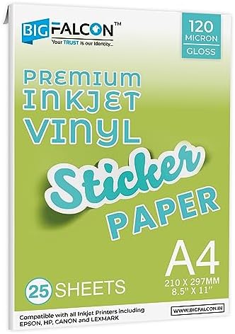 TeQuiero Matte Vinyl Sticker Paper Self Adhesive Photo Paper for Inkjet ...