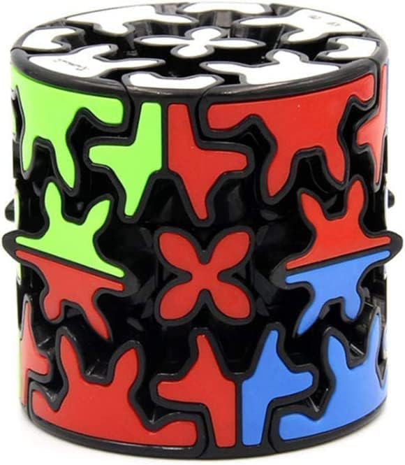Buy HAWKISTER Qiyi Cylinder Gear 3X3 High Speed Cube, Smooth Turning Barrel Gear Cube Puzzle ...