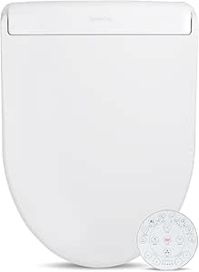BidetKing Crown Elongated Bidet Toilet Seat, Endless Warm Water, Strong ...