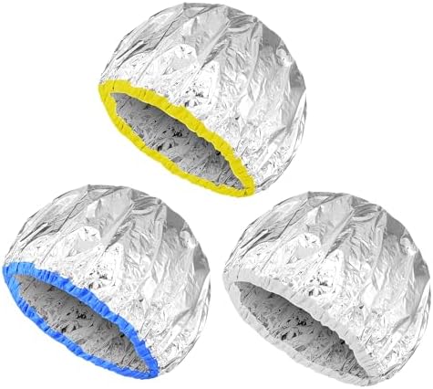 Amazon.com : 3 Pcs Deep Conditioning Caps Aluminum Foil Shower Caps ...