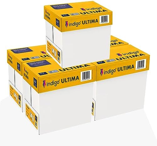 A4 Paper indigo Ultima White Plain Printer Copy - Box of 5 Reams - 2500 ...