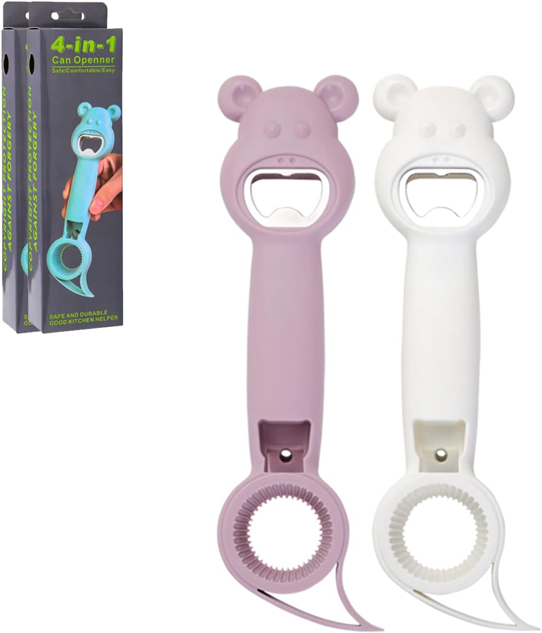 Amazon.com: HYMEVROS Jar Opener 4 In 1 Bottle Opener, Multifunction Jar ...