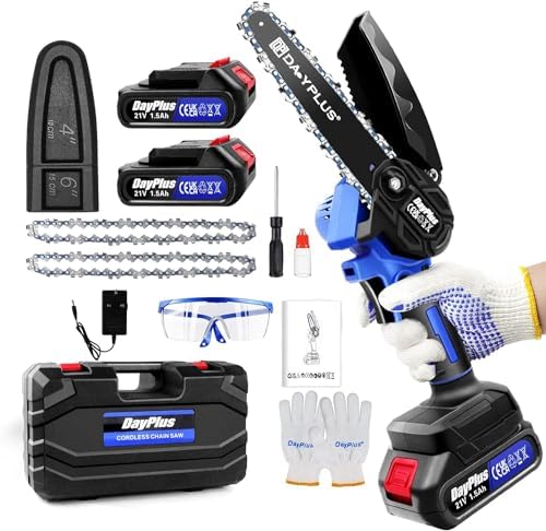 Electric Super Power Chainsaw & Battery Sharpening Saw Wood Cutter ...