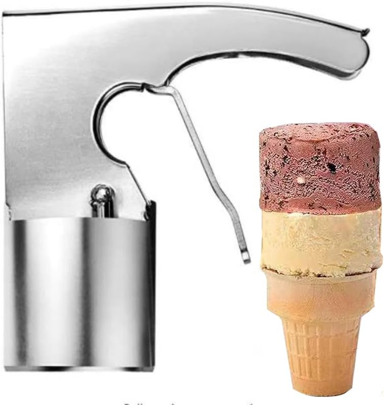 Amazon.com: Old Time Ice Cream Scoop Stainless Steel,Original Ice Cream ...