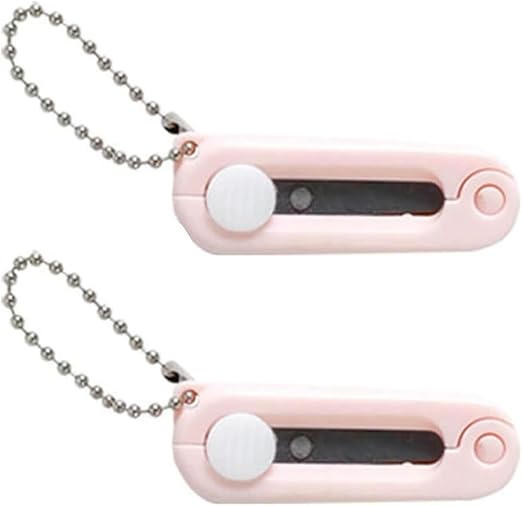 Amazon.com : 2Pcs Pink Keychain Scissors,Folding Scissors,Safe Portable ...