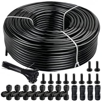 Amazon.com : TBPA 1/4in. Drip Irrigation Tubing - 200FT Drip Line ...