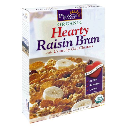 Amazon.com: Peace Cereal Hearty Raisin Bran, 13-Ounce Box : Grocery ...