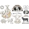 Amazon.com: UV DTF 4 Sheet Morning Farmhouse Rub on Transfers ...