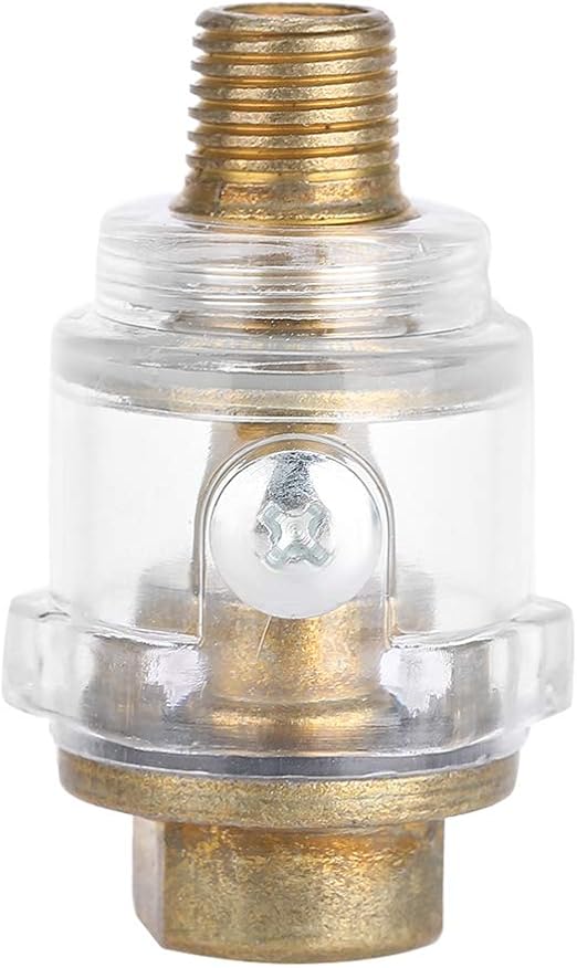 Air Line Compressor Oiler, 1/4" BSP In Line Air Tool Oil Lubricator ...