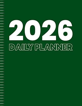 Large Print Daily Planner 2026: One Page Per Day from 1st January 2026 ...