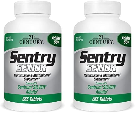 Amazon.com: 21st Century Sentry Senior Tablets, 265 Count (Pack of 2)