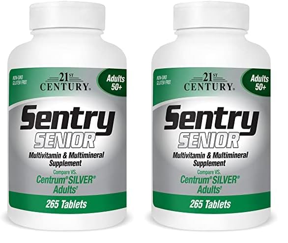 Amazon.com: 21st Century Sentry Senior Tablets, 265 Count (Pack of 2)