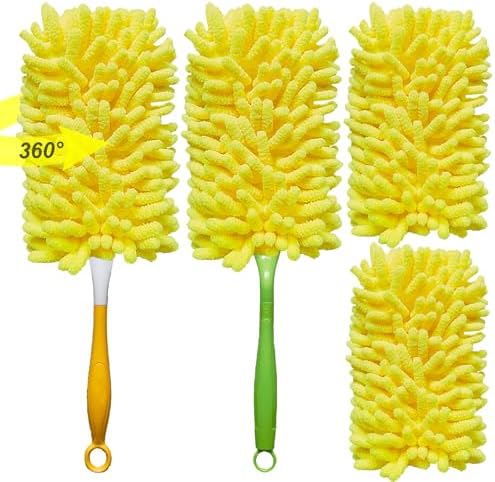 Amazon.com: SoliFairy Reusable Duster for Swiffer, 2 Refills +1 Handle ...