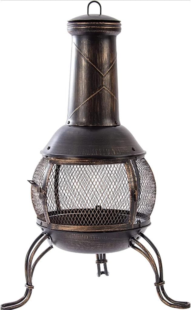 Emberwood Tavistock 90cm Chiminea with Fire Grate, Poker - Fire Pit ...