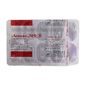 Acenac MR 8MG - Strip of 10 Tablets : Amazon.in: Health & Personal Care