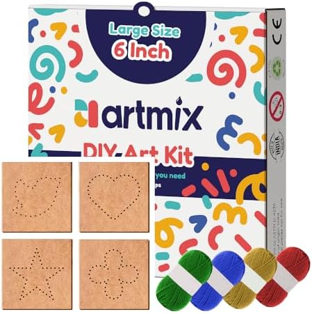 artmix String Art Kit for Kids Age 6-14 & Teens | DIY Craft Set with 4 ...