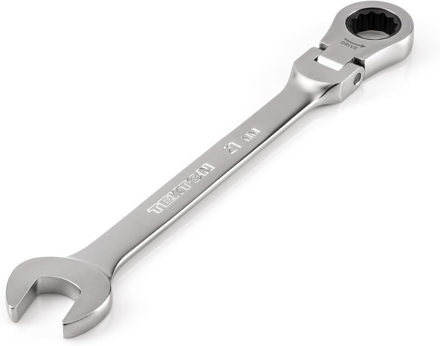 TEKTON 21 mm Flex Head 12-Point Ratcheting Combination Wrench ...