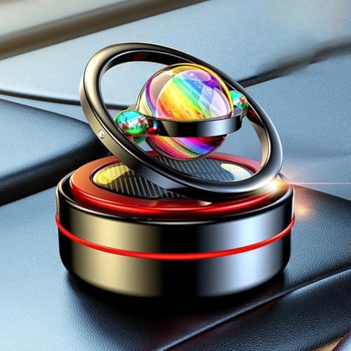 Amazon.com: PandaXun Solar Rotating Aromatherapy Rotating Car Diffuser ...
