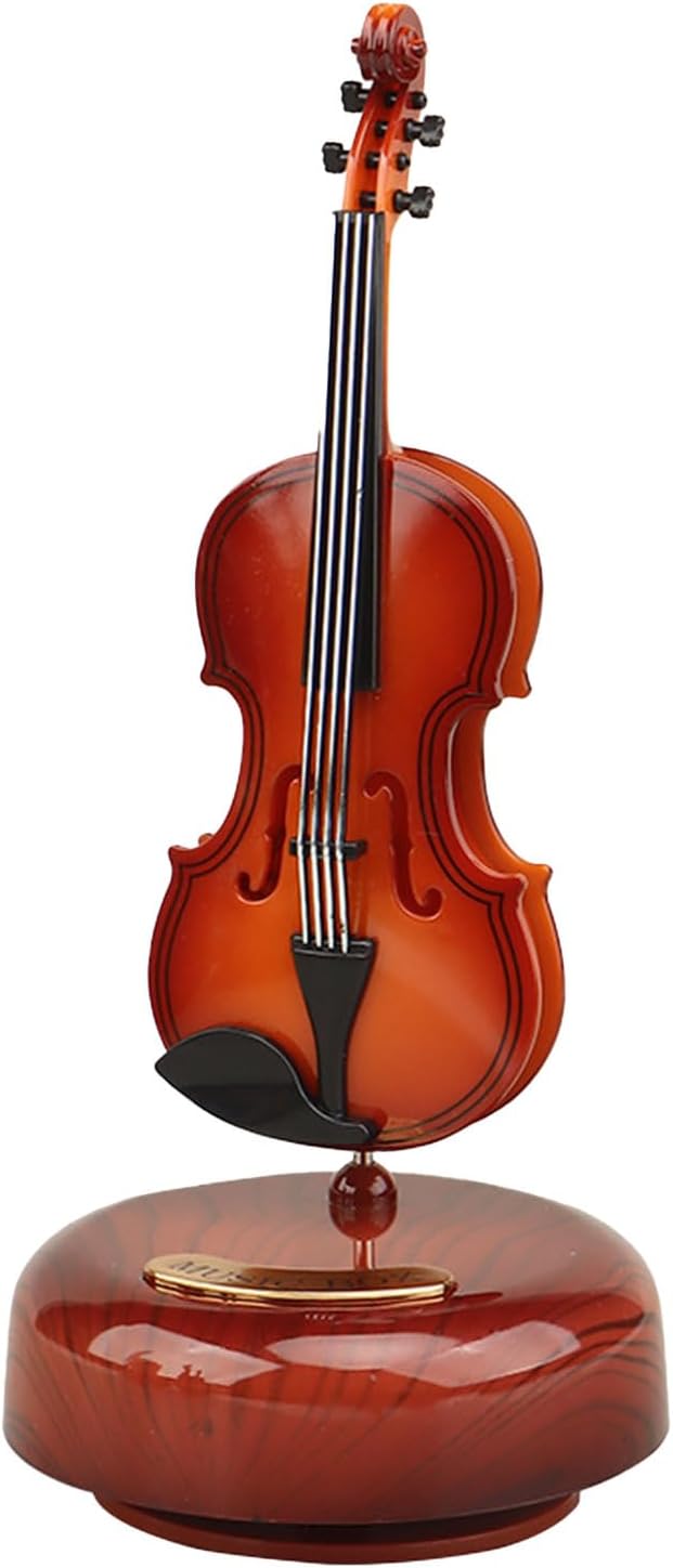 Amazon.com: Quekas Violin Music Box - Classical Music Box Mini Replica ...