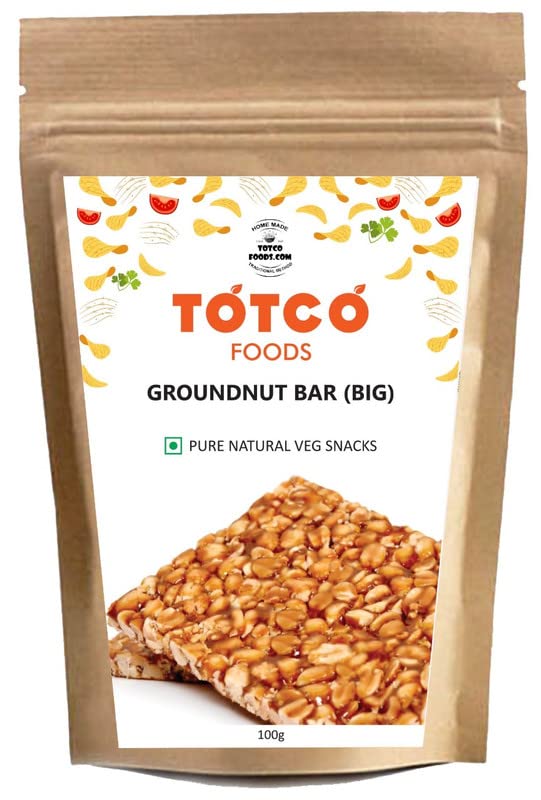 Groundnut Bar (Big)| TOTCO Foods| South Indian Quality Snacks-100g ...
