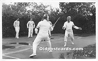 Old Vintage Fencing Postcard Post Card Real Photo Unused at Amazon's ...