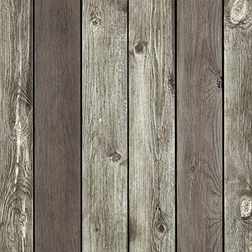 Amazon.com: AMAZING WALL Peel and Stick Wallpaper Striped Wooden Grain ...