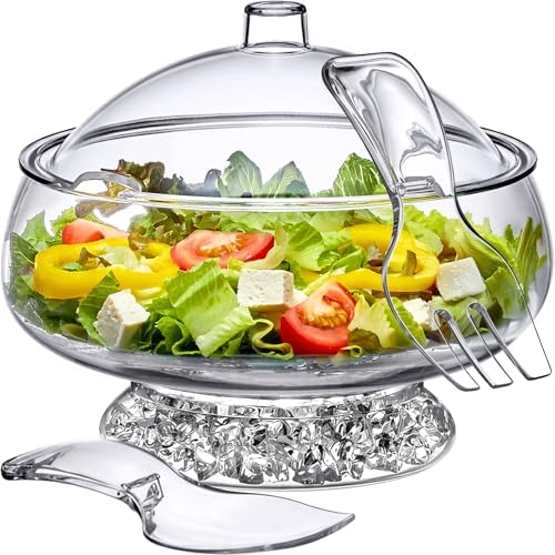 Amazon.com: Amazing Abby - Ice Bed - Acrylic 5-Quart Salad Bowl with ...