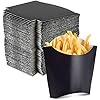 Amazon.com: 200 Pack 4oz Black French Fry Containers - Small French Fry ...