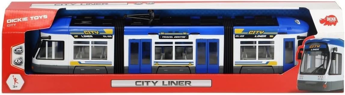 Dickie Toys 203749017 City Liner Tram with Free-Wheel Doors 46 cm ...