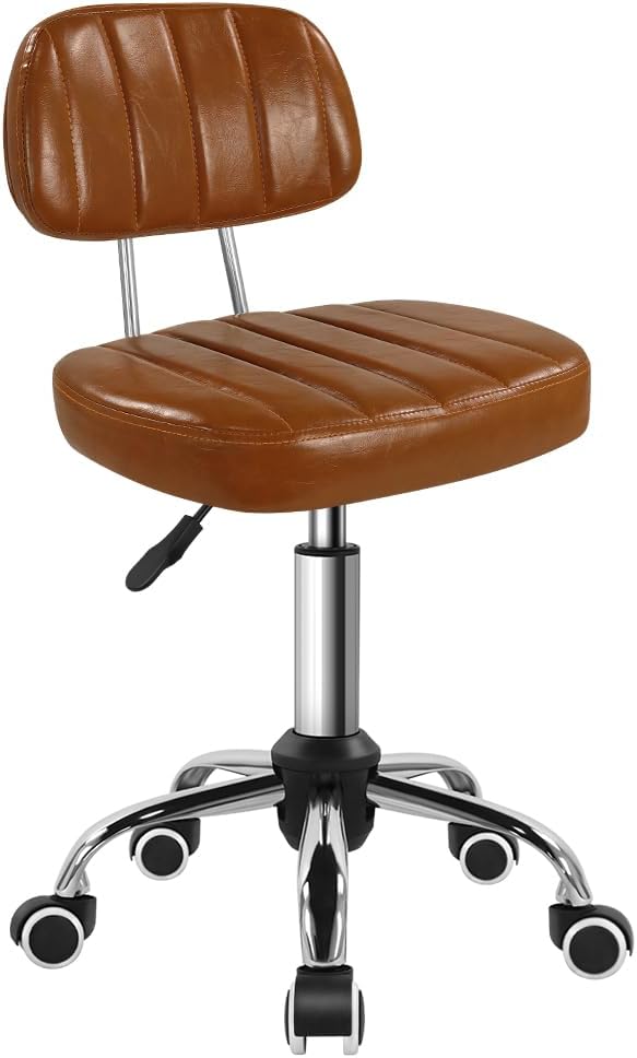 Amazon.com: BFTOU Square Swivel Stool with Wheel for Work SPA Shop ...