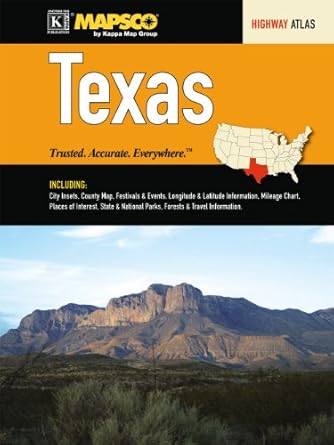 Texas State Road Atlas: Mapsco: 9780762571567: Amazon.com: Books