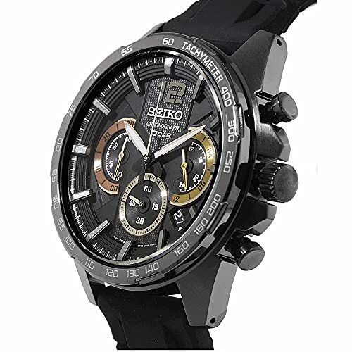 Buy SEIKO Analogical SSB349P1, Black, Strap, Black, strap at Amazon.in