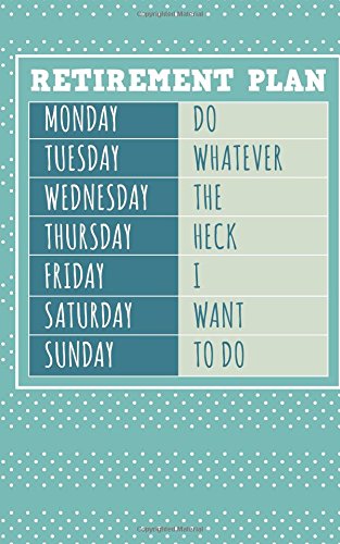 Amazon.com: Retirement Plan: Lined Blank Small Journal with ...