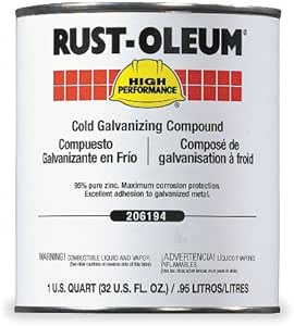 Rust-oleum High Performance 7000 System Cold Galvanizing Compound Quart ...