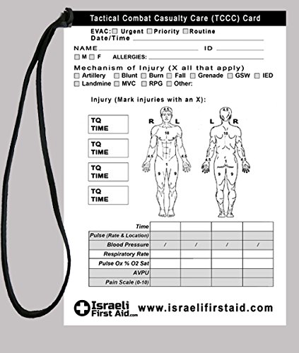 Tactical Combat Casualty Care Card (1): TrueGether.com