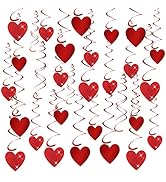 Amazon.com: TUPARKA 60 PCS Acrylic Hearts Red Acrylic Hearts for Table ...