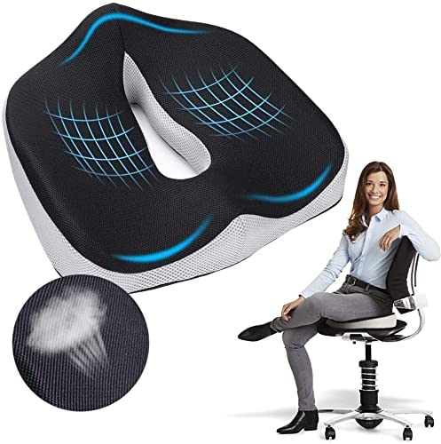 Buy Mixen Memory Foam Seat Cushion, Relieve Back Pain / Tail / Sacral ...