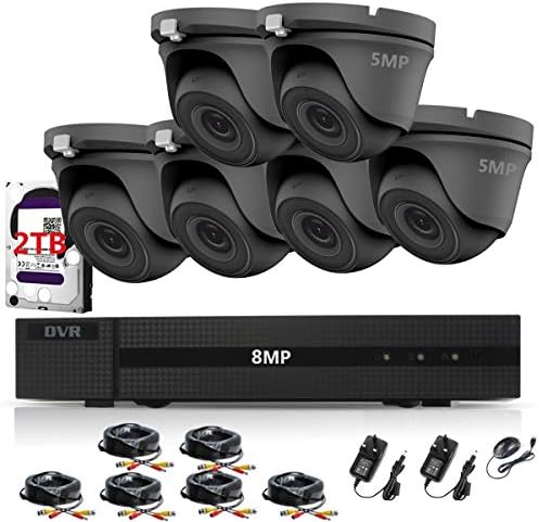 Hikvision CCTV HD 4K 5MP Night Vision Outdoor DVR Home Security System ...