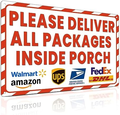 Amazon.com: ALKB Package Delivery Sign for Outdoor Use - Please Deliver ...