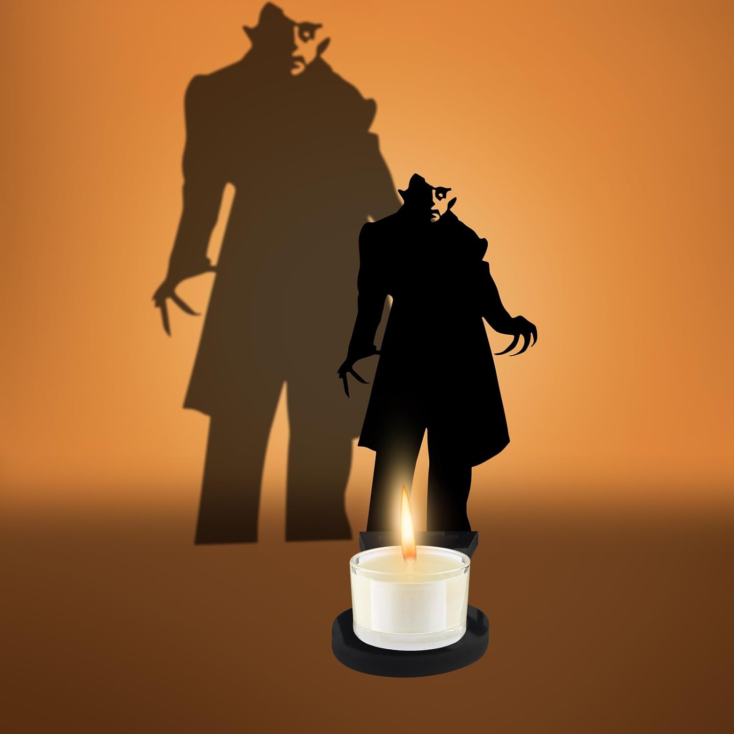 Nosferatu Candle Holder - Metal Gothic Table Centerpiece for Halloween ...