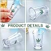 Amazon.com: Jetec 24 Pcs 420 Party Shot Glasses 420 Weed Acrylic Mini ...
