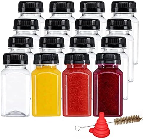 Mini Plastic Juice Bottles, 12 Pack 5oz/150ml Small Juice Bottles for ...