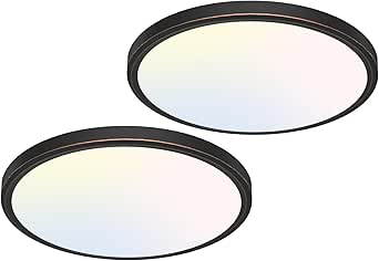 libtit 12 inch Flush Mount LED Ceiling Light Fixture, 3000K 4000K 6500K ...