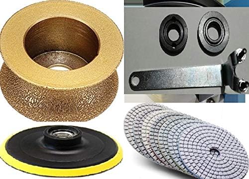 1 1/4" Full Bullnose Shaping Diamond Router Bit Granite 5" Polishing ...