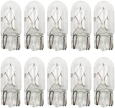Amazon.com: Minho 10Pcs T10 168 W3W Bulbs Halogen Light for License ...