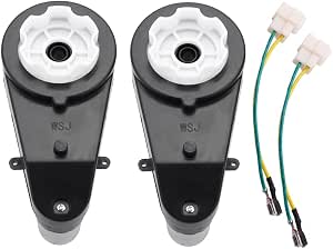 Amazon.com: 2 Pcs 550 Universal Children Electric Car Gearbox With ...