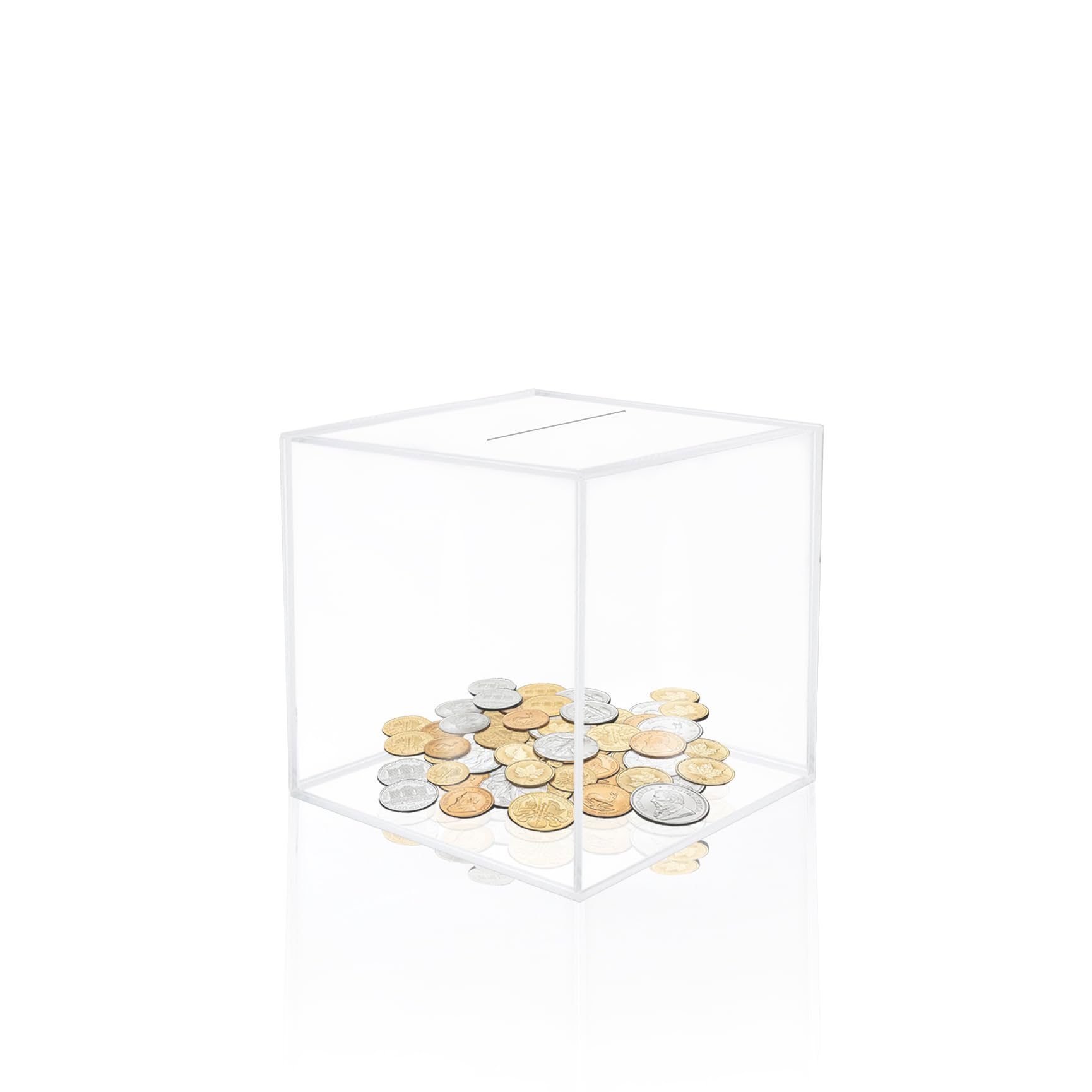 Clear Piggy Bank for Adults,Acrylic Piggy Bank Square Money Box Break ...