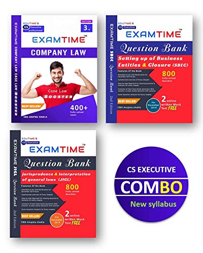 Buy EXAMTIME COMBO For CS Executive New syllabus JIGL & SBEC 800 ...