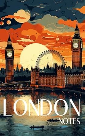 London Notes: London Skyline by night: Notebook College Ruled, 120 ...