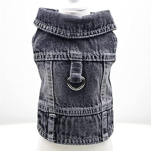 Dog Jeans Jacket Cool Blue Denim Coat for Small Medium Girl Boy Dogs ...